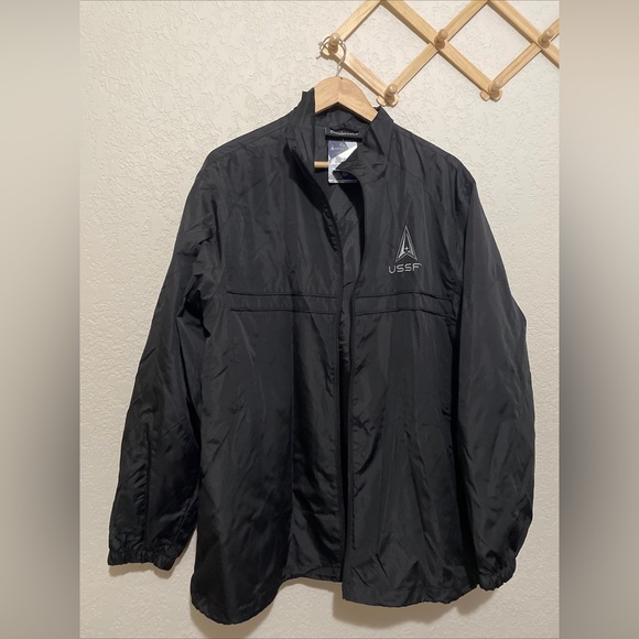 danbrooke | Jackets & Coats | Dunbrook Ussf Black Zip Up Light Rain ...